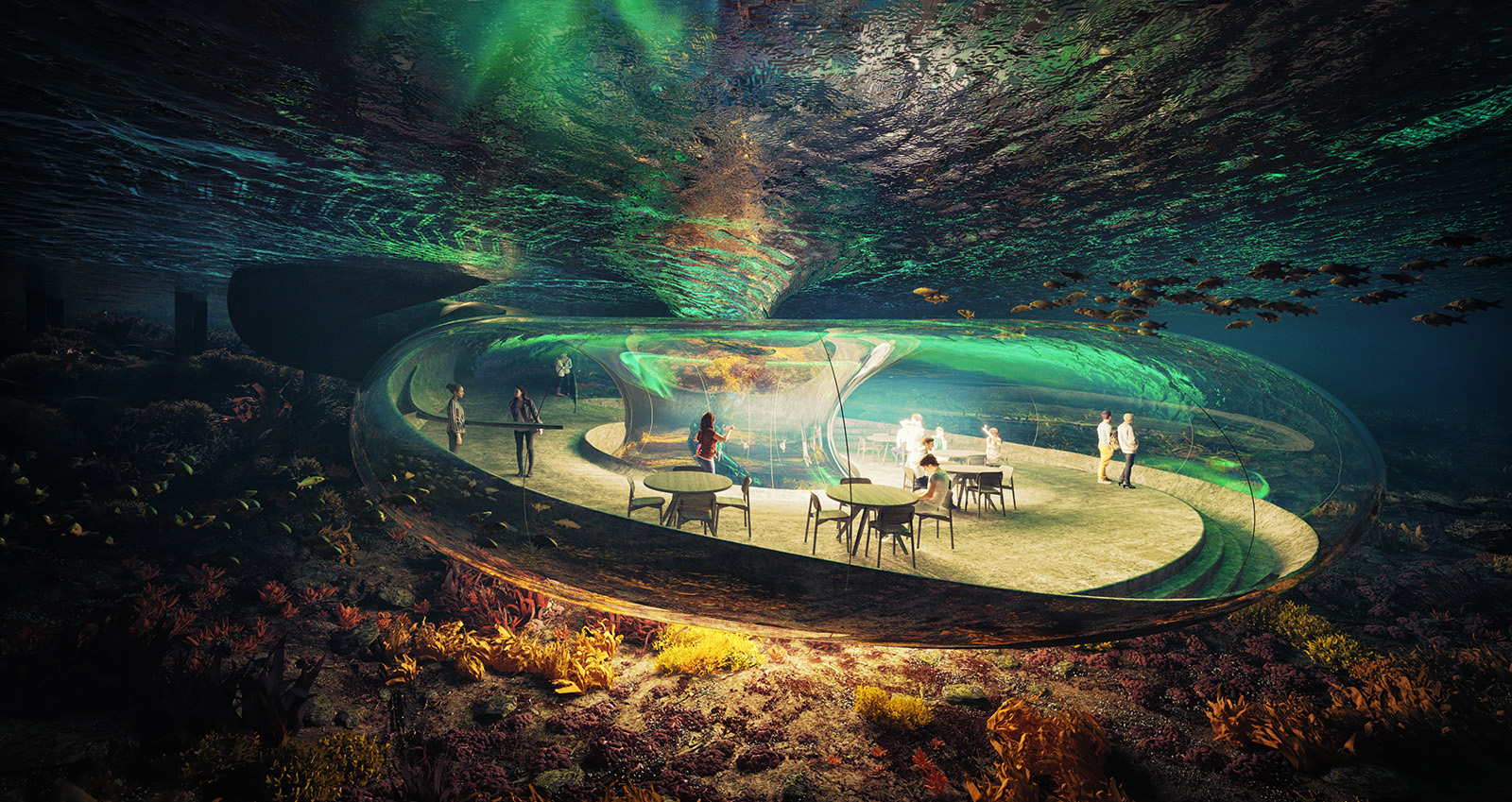 Underwater observatory Maelström - Iconic Materials